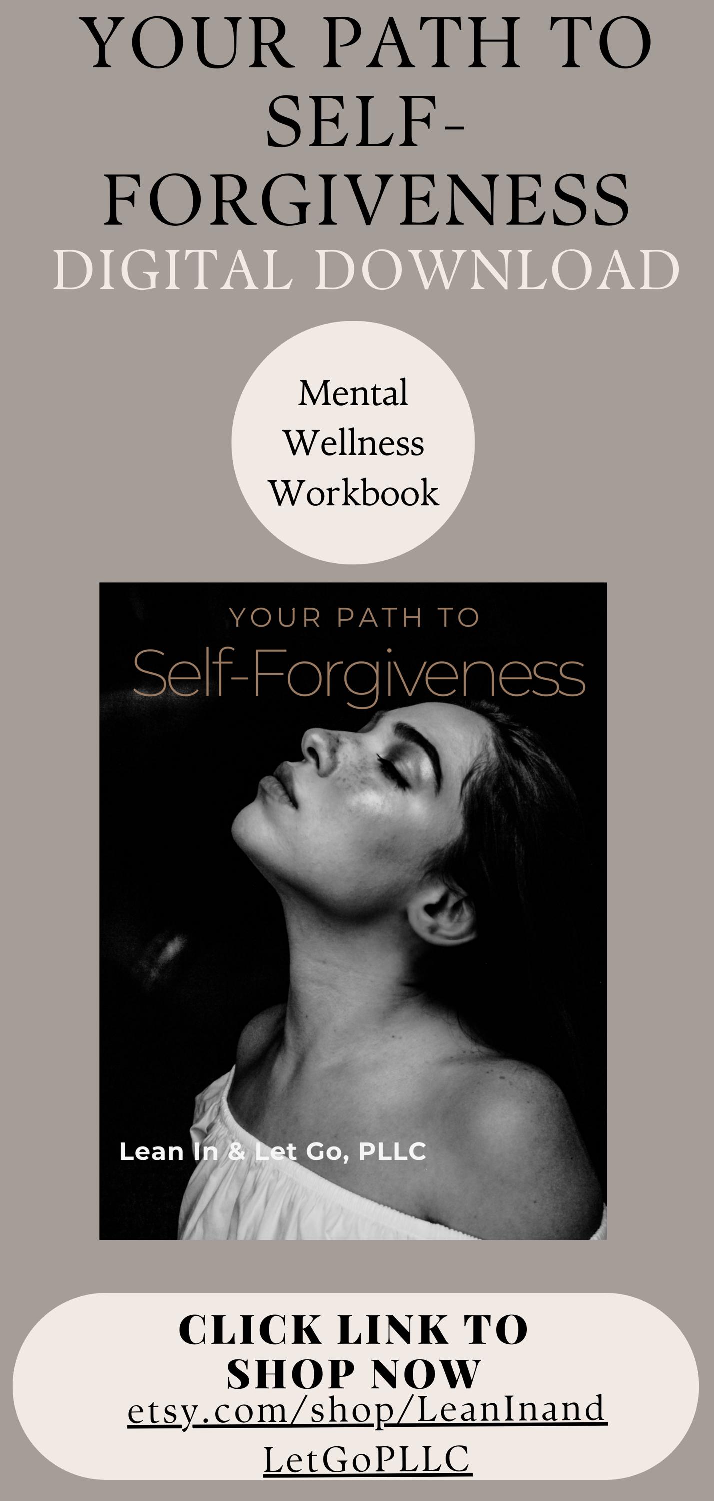 Path to Self-forgiveness Mental Wellness Workbook Printable Planner ...