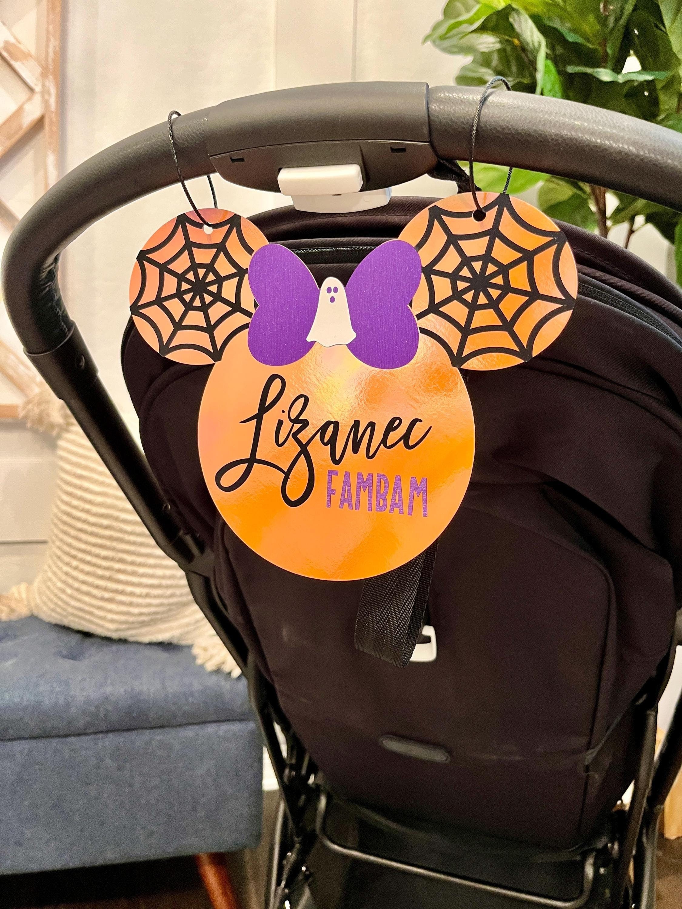 Custom Disney Stroller Tag Disney Halloween Stroller Disneyland ...