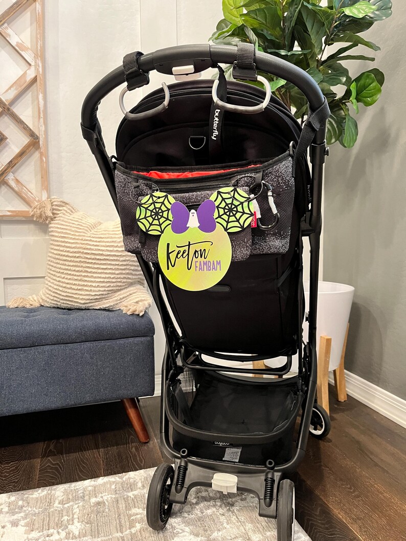 Custom Disney Stroller Tag Disney Halloween Stroller Disneyland ...