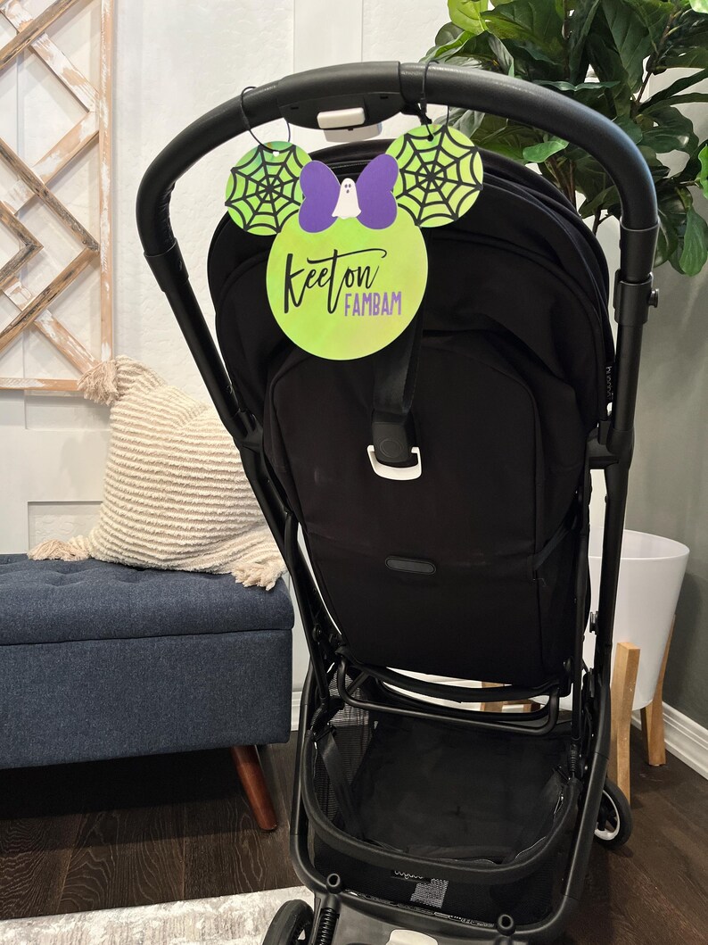 Custom Disney Stroller Tag Disney Halloween Stroller Disneyland ...
