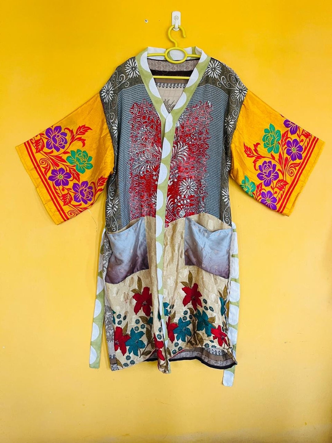 Indian Vintage Silk Kimono Robe for Women With Bohemian Style | Unique ...