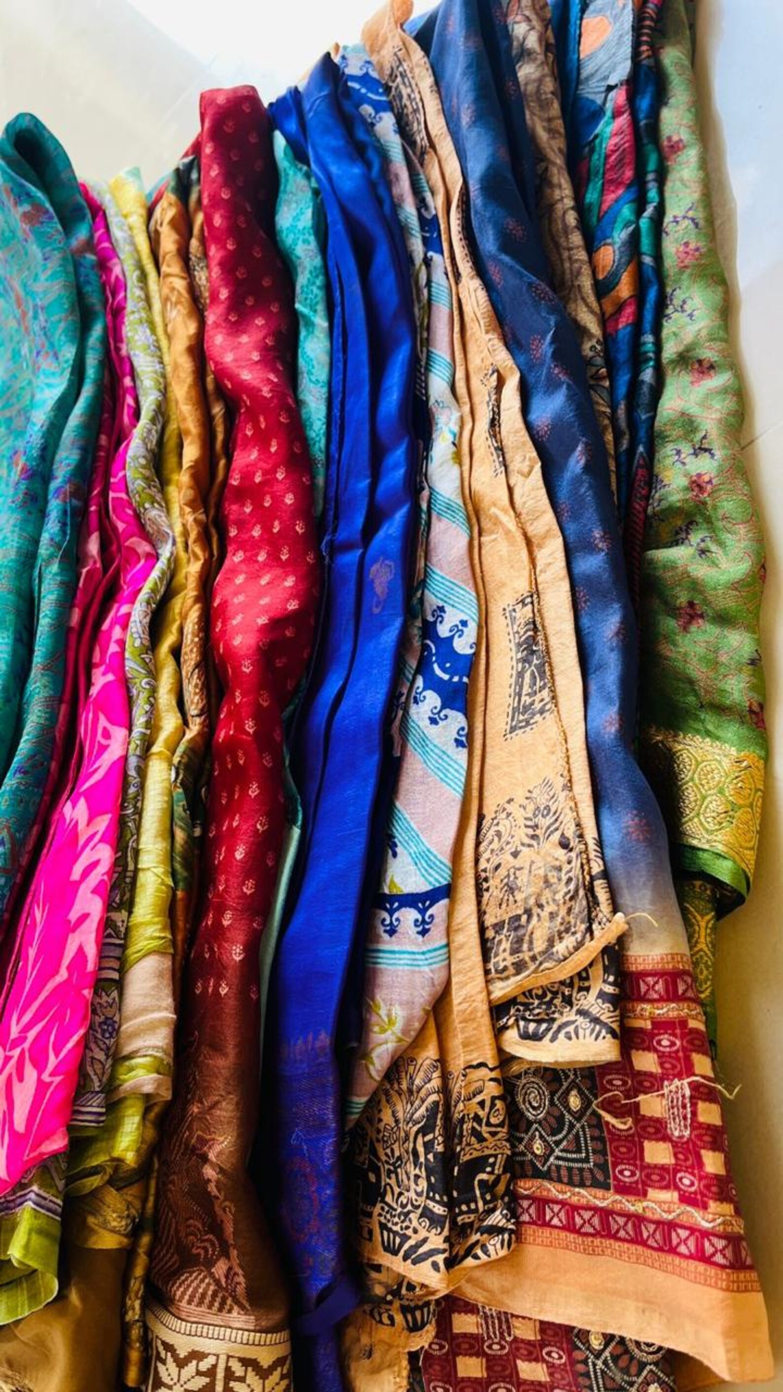 Wholesale Lot of Vintage Silk Saree Dressmaking Ethnic Craft Indian ...
