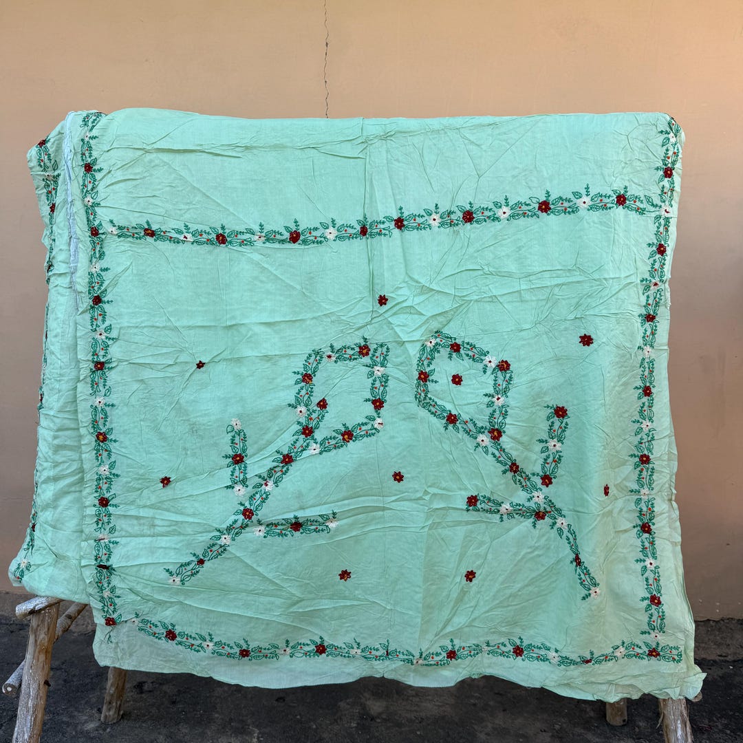 Vintage Style Silk Upcycled Antique Silk Saree Silk Sari Embroidery ...