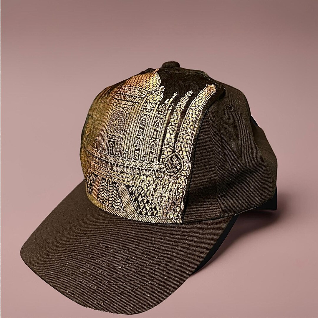Taj Mahal Golden Logo Baseball Hat,party Hats,gift for Dad Mom Him Her ...