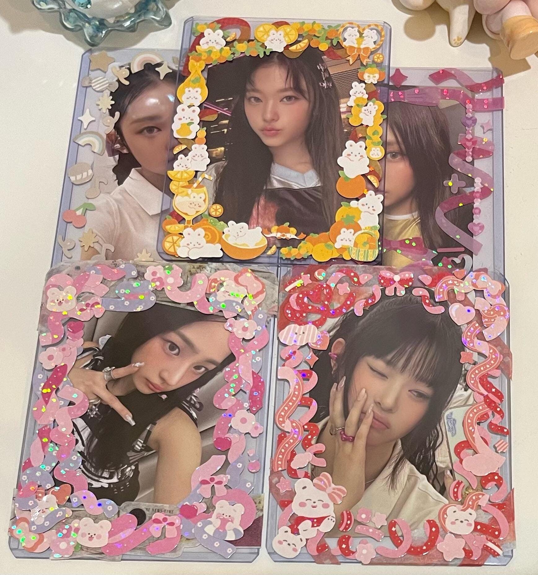 CUSTOM Cute Decorated Toploaders | Photocard Kpop Toploader Photocard ...