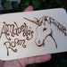 Unicorn Name Plaque - Personalised Pyrography Door Sign for Childrens ...