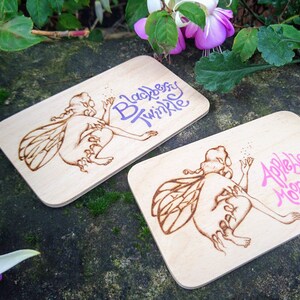 Fairy Door Sign Personalised Pyrography Name Plaque for - Etsy