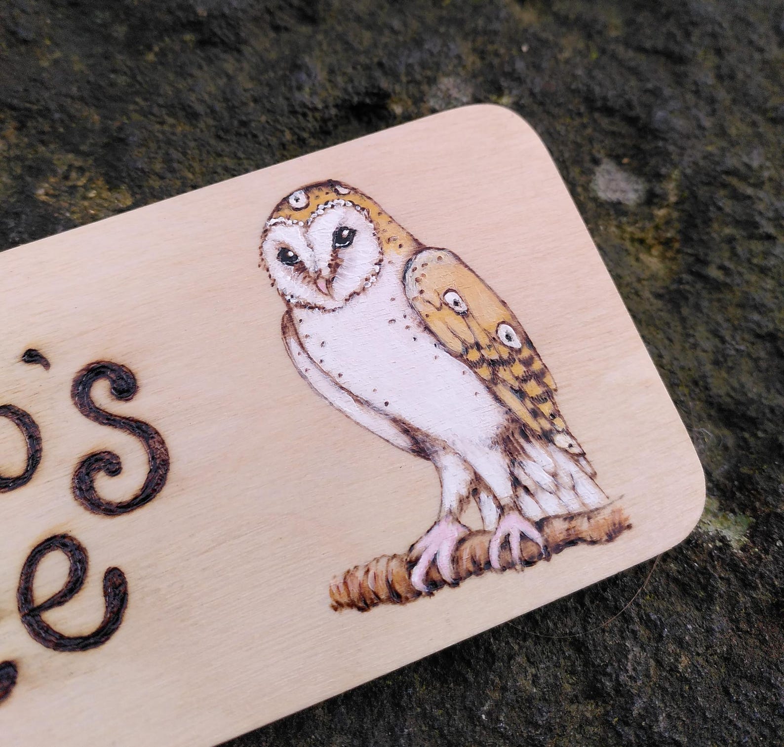 Barn Owl Door Sign - Personalised Name Plate for Childrens Room ...