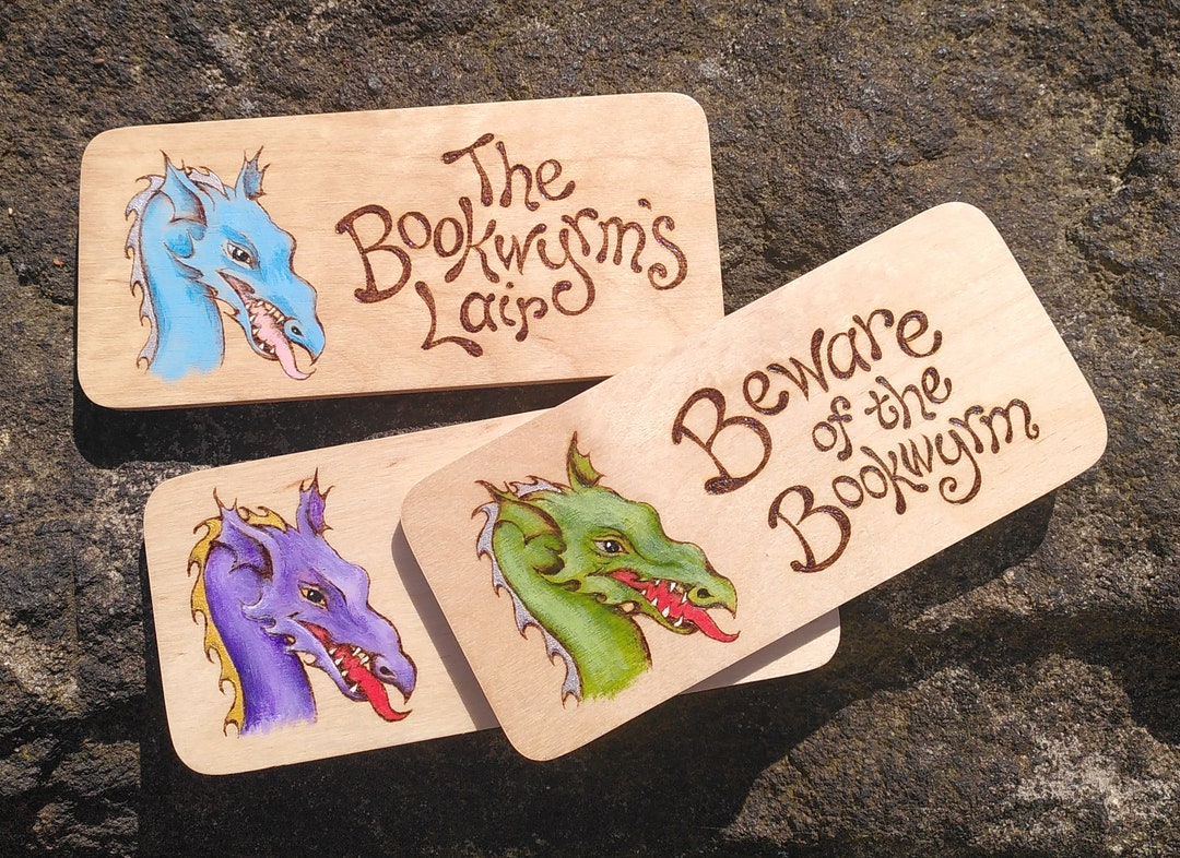 Personalized Dragon Door Plaque: Pyrography Kids Room Sign - Etsy
