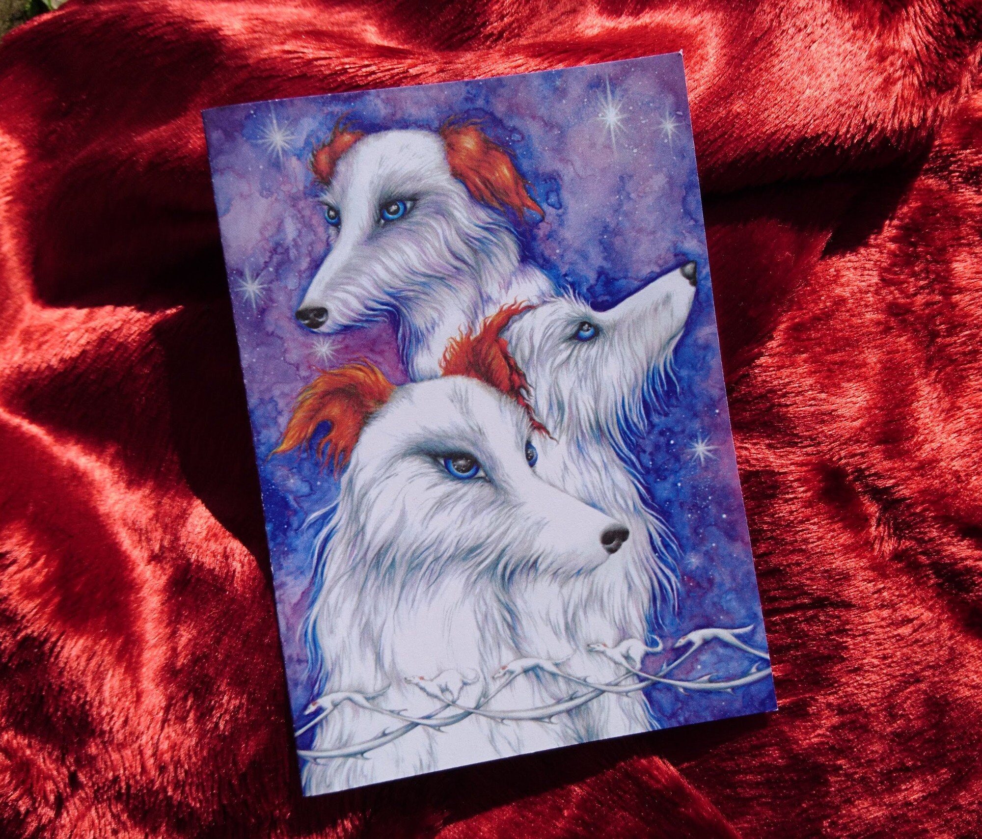 Welsh Fairy Hounds Card Cwn Annwn or Dogs of the Underworld - Etsy