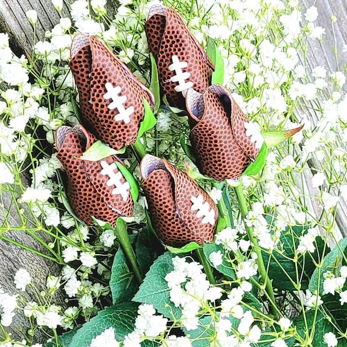 Football Rose Sport Bud - Etsy