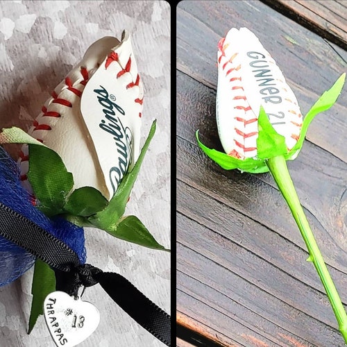 Baseball Sport Bud Roses | Etsy