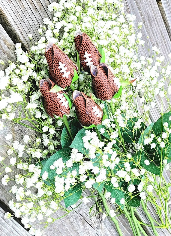 Football Rose Sport Rose Football Themed Wedding Football - Etsy