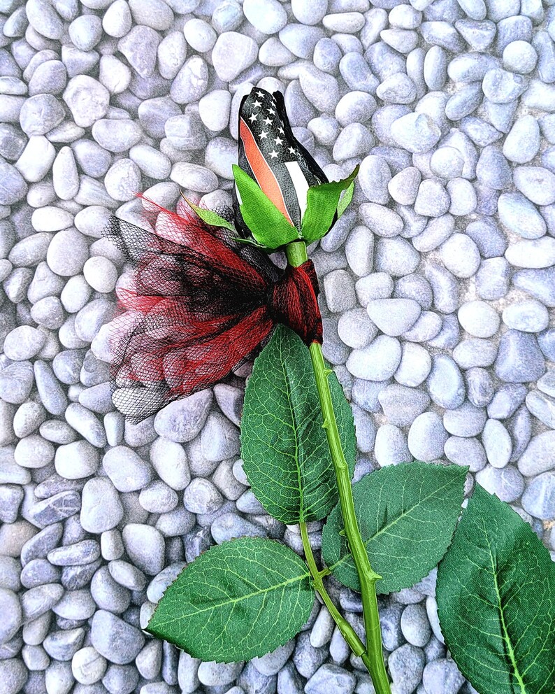 Thin Blue Line Rose, Police Flower, Thin Red Line Rose, Fire Fighter ...