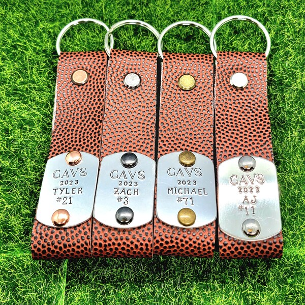 Football Keychain - Etsy