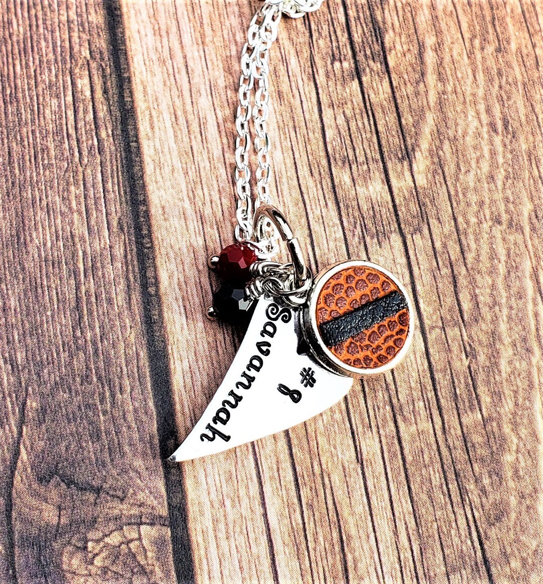 Basketball Necklace, Custom Basketball Necklace, Team Necklaces - Etsy