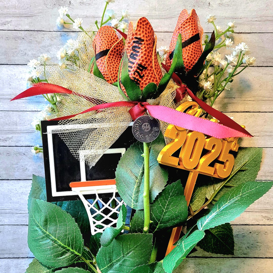 Basketball Rose, Basketball Bouquet, Senior Night Gift - Etsy