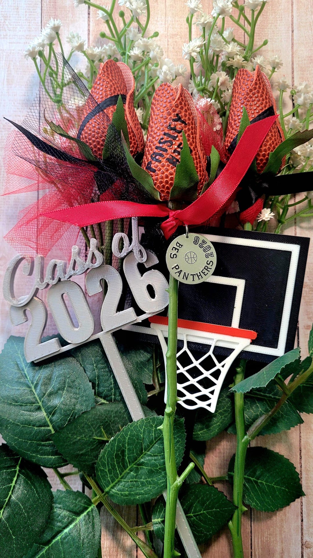 Basketball Rose, Basketball Bouquet, Senior Night Gift - Etsy