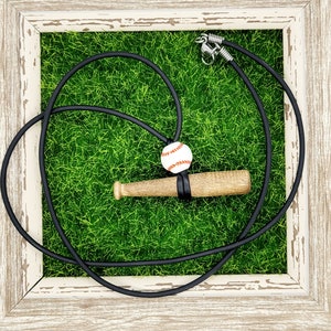 Baseball Bat Necklace Mens and Boys Baseball Necklace Mookie - Etsy