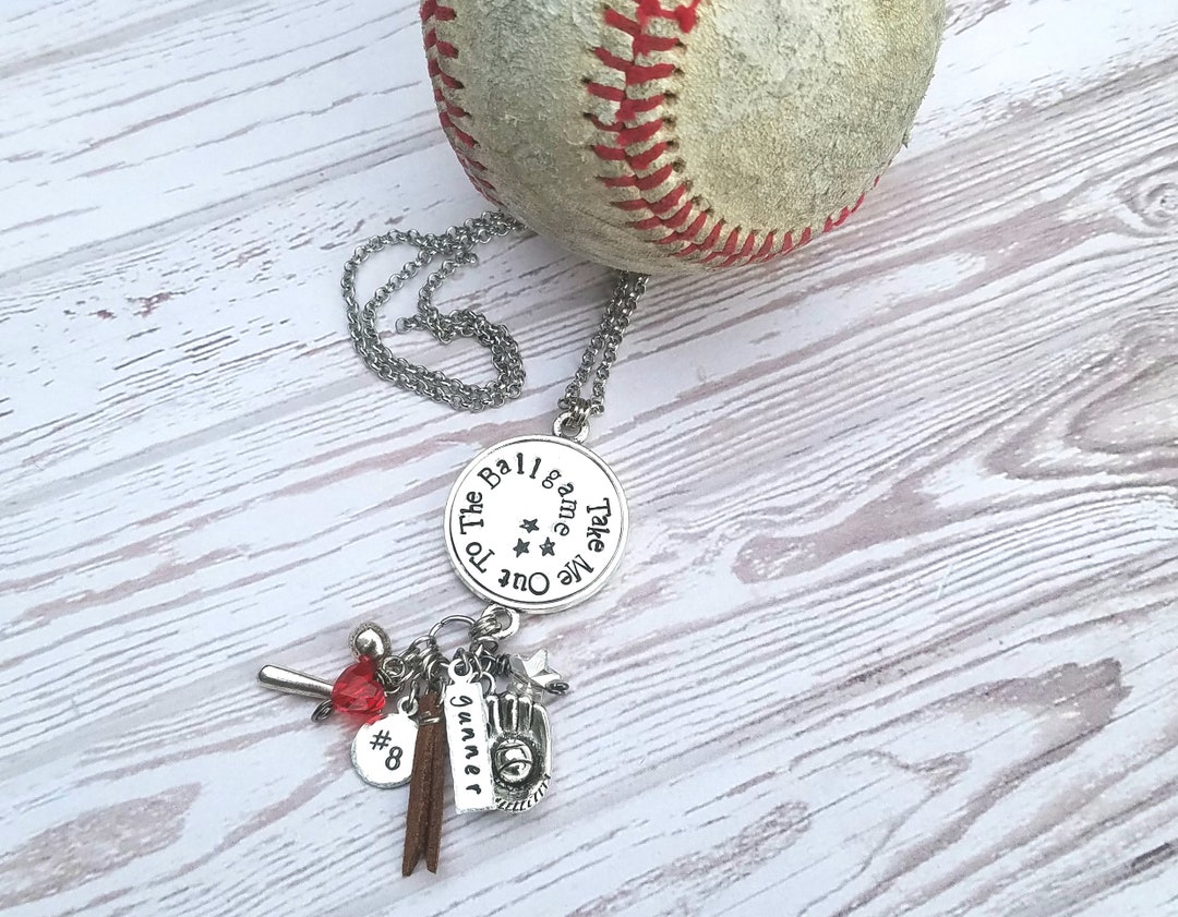 Baseball Pendant, Baseball Necklace, Custom Baseball Necklace, Hand ...