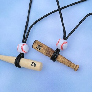 Baseball Bat Necklace, Mens and Boys Baseball Necklace, Mookie Necklace ...