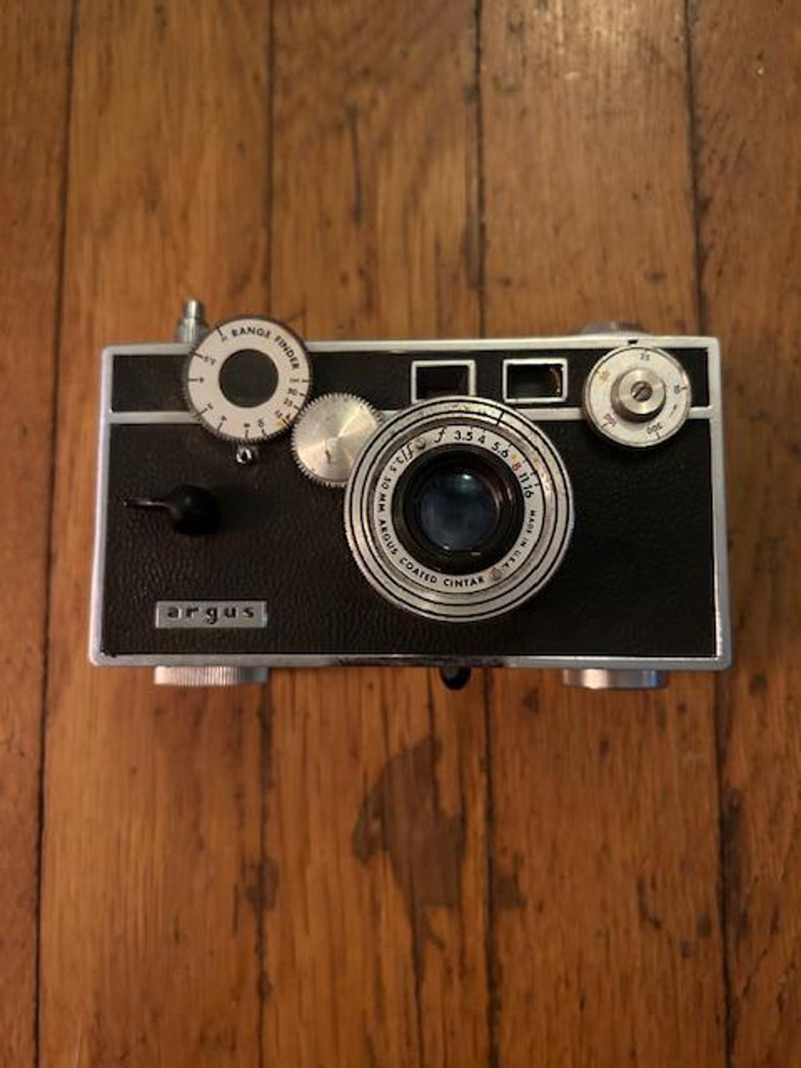 Argus C3 Brick Rangefinder 35MM Camera F3.5 50mm Argus Coated Cintar ...