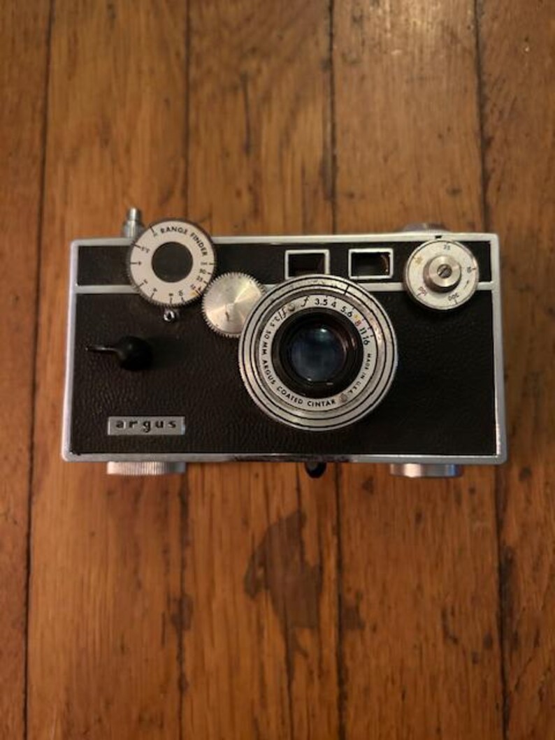Argus C3 Brick Rangefinder 35MM Camera F3.5 50mm Argus Coated Cintar ...