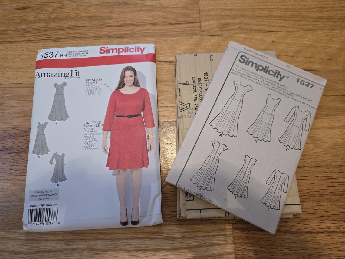 Simplicity 1537 Mazing Fit Sewing Pattern Misses & Plus Size Amazing ...
