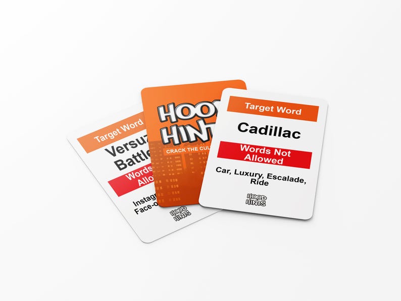 Hood Hints Black Culture Unleashed: Hood Charades Game - Connect and ...