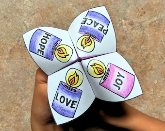 Fruit of the Spirit Color-your-own Cootie Catcher, Paper Craft Game ...