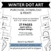 27 Winter & Christmas Theme Dot Marker Pages Printable | DIGITAL ...