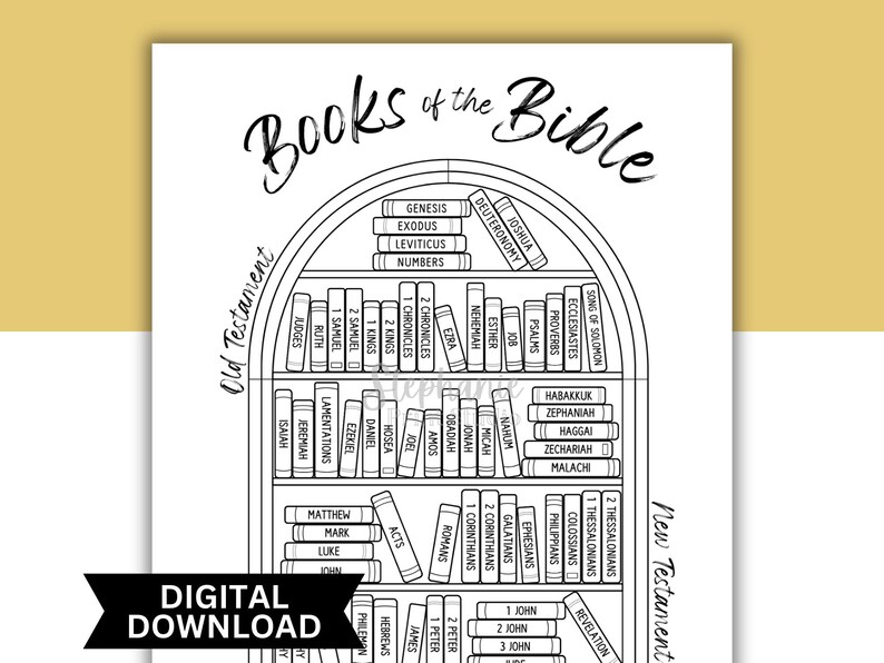 Books of the Bible Reading Tracker Printable | DIGITAL INSTANT DOWNLOAD ...