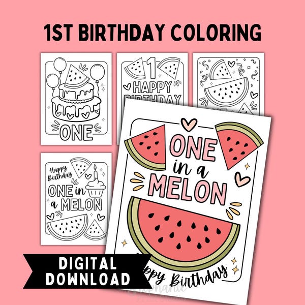One in a Melon Party - Etsy
