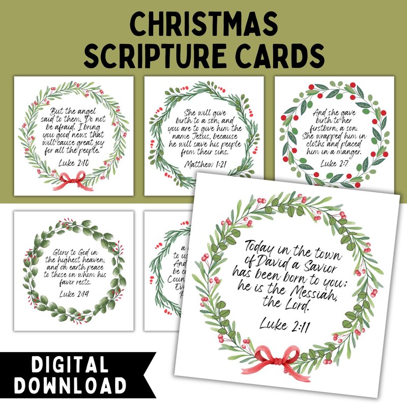 Christmas Scripture - Etsy