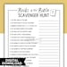 Books of the Bible Scavenger Hunt Printable | DIGITAL INSTANT DOWNLOAD ...