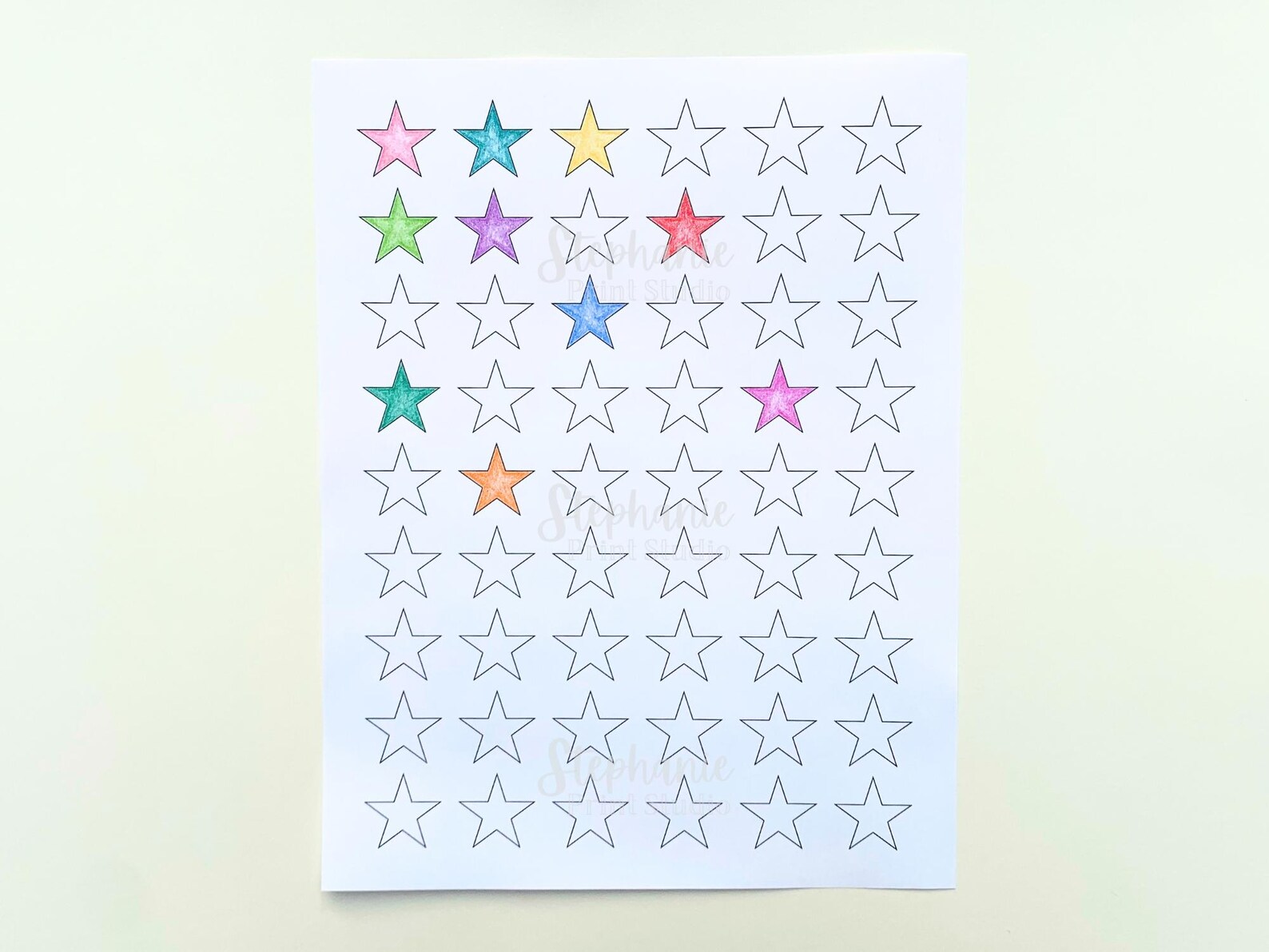 Star Shape Template Printable | 15 Pages Multi-size Pattern Small to ...