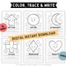Shapes: Color, Trace & Write Printable 18 Pages | DIGITAL INSTANT ...