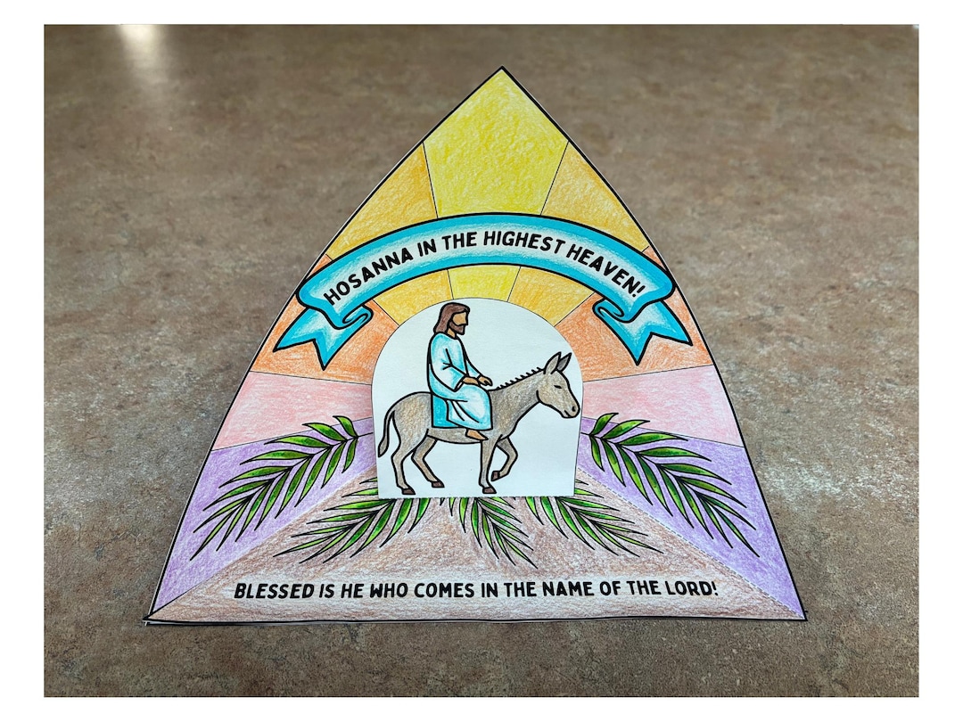 3D Hosanna Palm Sunday Paper Craft I Matthew 21:9 Bible Verse | Jesus ...