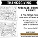2 Thanksgiving Theme Coloring Pages Printable | Give Thanks With a ...