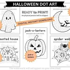 15 Halloween Dot Marker Pages Printable | DIGITAL INSTANT DOWNLOAD ...