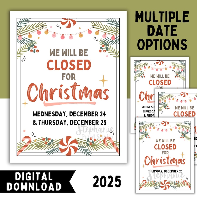 Closed for Christmas 2025 - Etsy