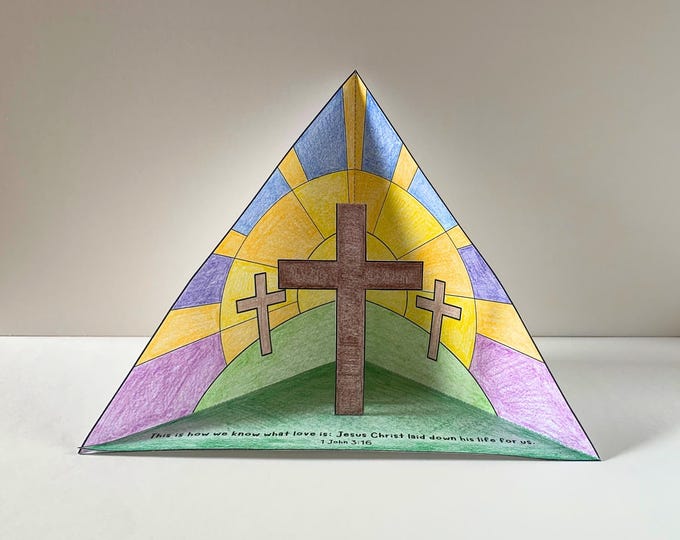 Jesus Died for Me Easter Cross Bible Lesson Craft, Christian Easter ...