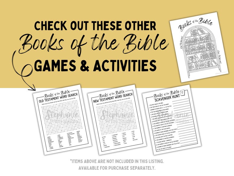 Books of the Bible Mazes Printable- Old Testament Maze & New Testament ...