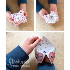 1 Corinthians 13 Paper Craft Game Printable, Color-your-own Cootie ...