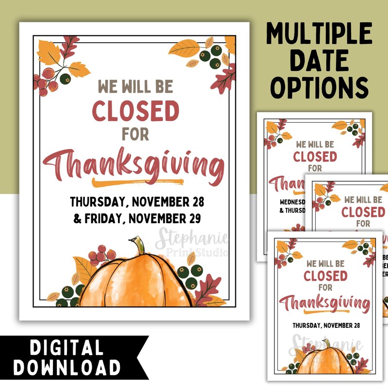 Thanksgiving Signs - Etsy