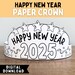 2025 Happy New Year Paper Crown Craft Printable | DIGITAL INSTANT ...