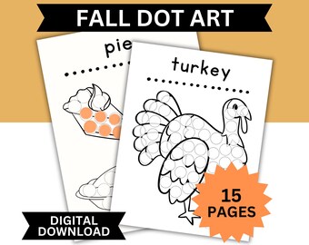15 Halloween Dot Marker Pages Printable | DIGITAL INSTANT DOWNLOAD ...