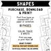 Shapes: Color, Trace & Write Printable 18 Pages | DIGITAL INSTANT ...