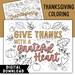 2 Thanksgiving Theme Coloring Pages Printable | Give Thanks With a ...