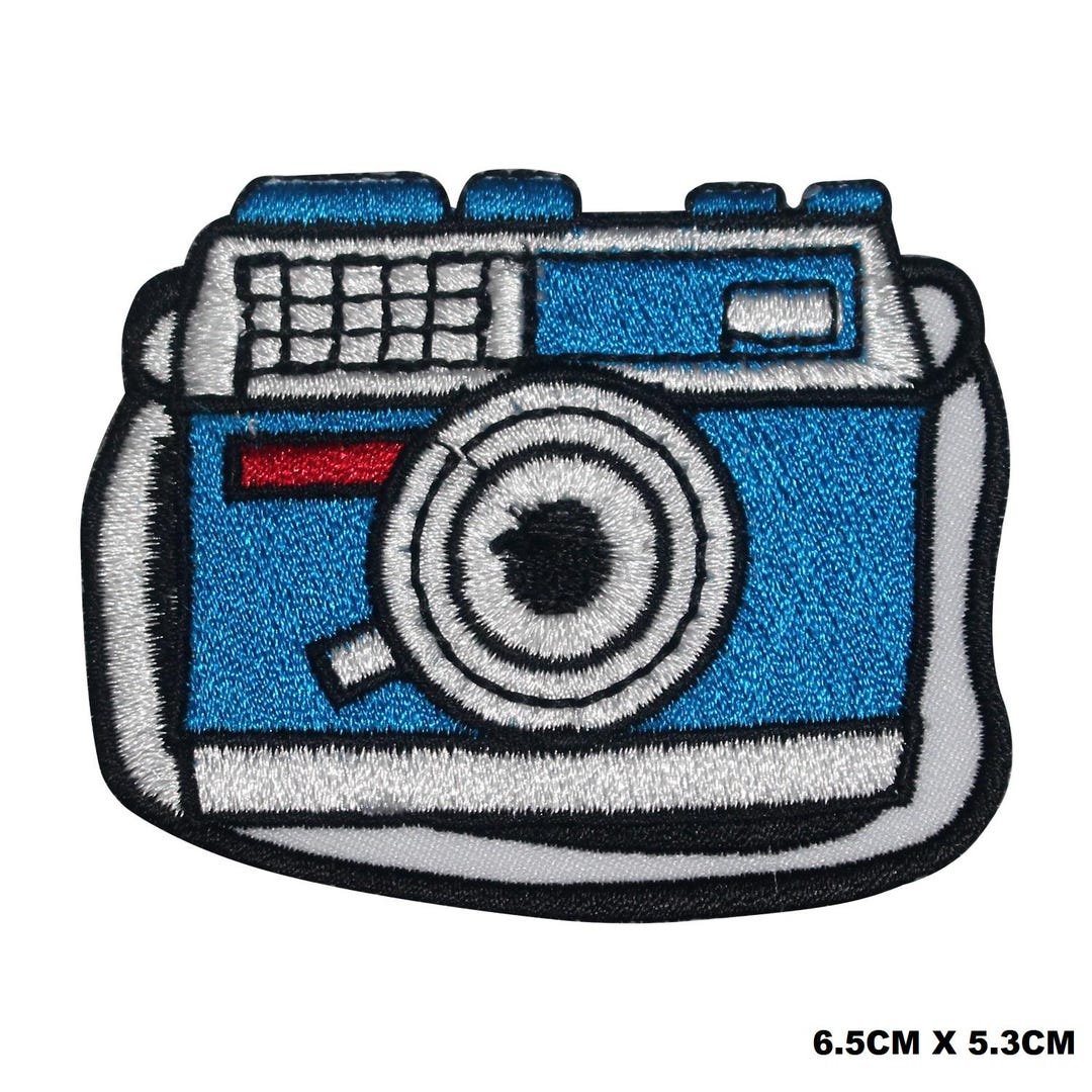 Camera Logo Embroidery Patch: Iron on Applique Badge - Etsy